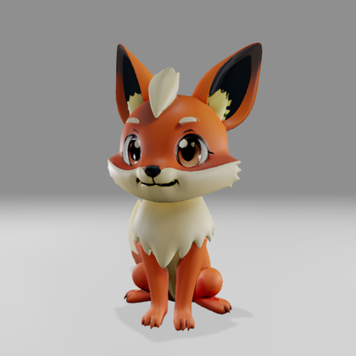 STL file Wolf : Cute and sitting 🐺 ・Model to download and 3D print・Cults