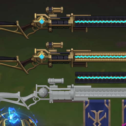 🖨️ Arcane Commander Caitlyn rifle・ OBJ File for 3D printing・Cults