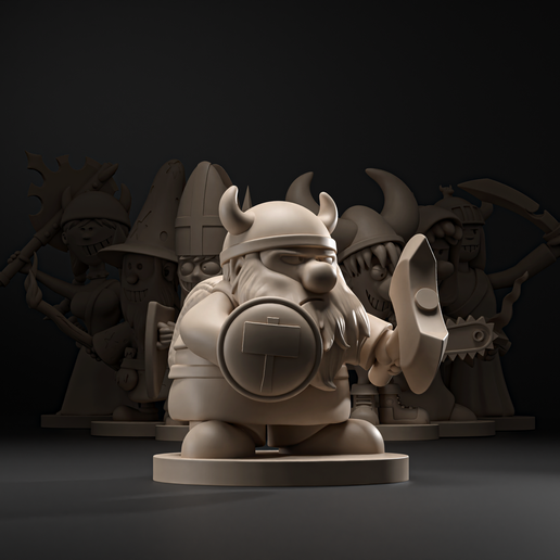 ♟ Munchkin Miniature #05 – Dwarf・ STL File for 3D printing・Cults