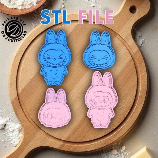 3MF file Cookie Cutter LABUBU 🍪 ・3D print model to download・Cults