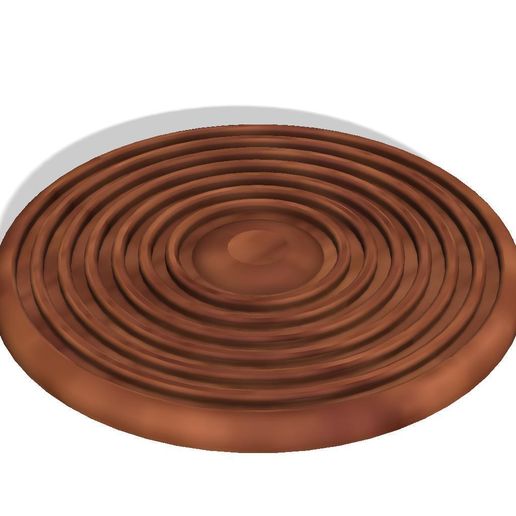 🪵 Wooden coaster circular pattern・ STL File for 3D printing・Cults