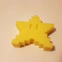 3D print Pixel tree topper star・Cults