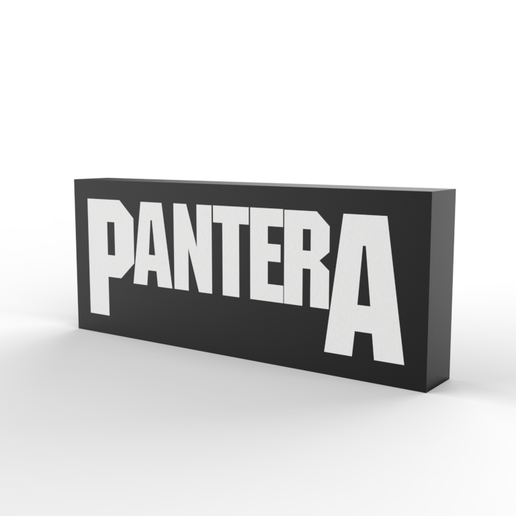 🔦 PANTERA BAND LUMINÁRIA - LED LAMP・ STL File for ・Cults