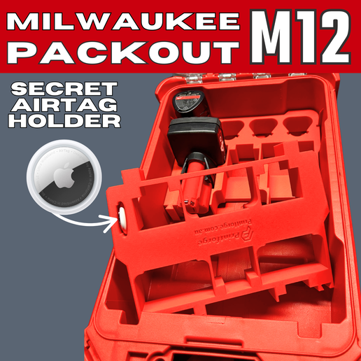 📦 Milwaukee Packout Insert - M12 Akkus - 10x Akkus & Airtag - Sichern ...