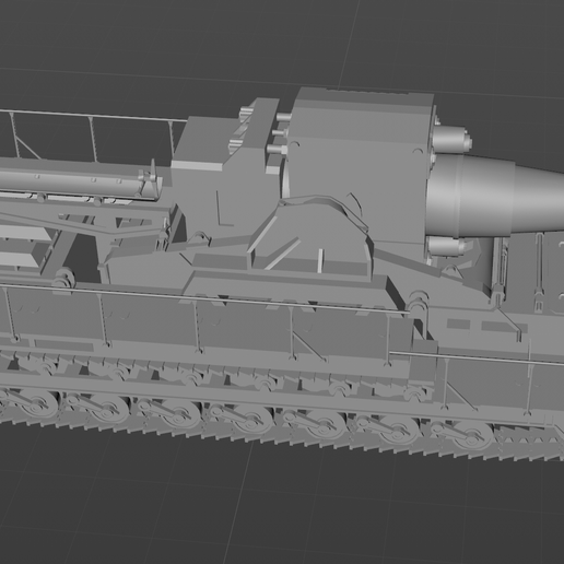 🗺️ Modelo digital de mortero autopropulsado Karl Gerat de 600 mm ...