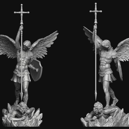 🗿 Archangel Michael・ 3D File for 3D printing・Cults