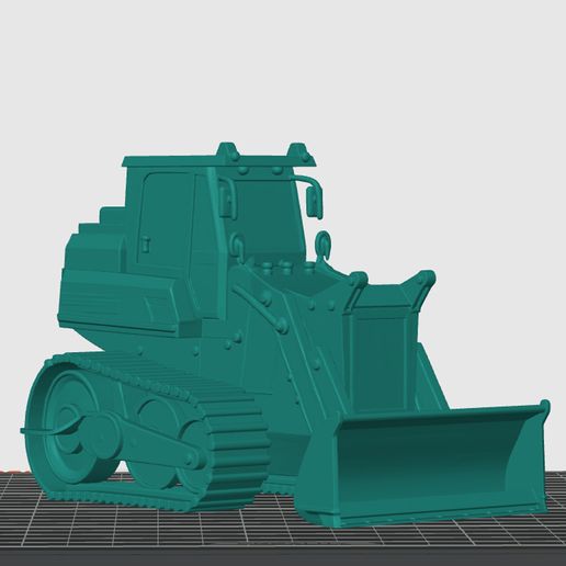 🚜 Crawler Bulldozer - 3D Printable Model・Free STL File for 3D printing ...