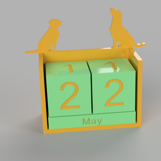 STL file A cube calendar 📅 ・3D printable model to download・Cults