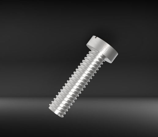 🧞‍♂️ Slotted Head Screw – Classic 3D Fastener Model・ STL File for 3D ...