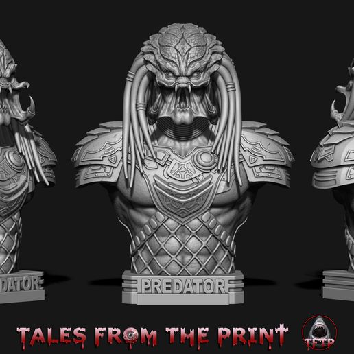 👤 Predator bust - Movie Fan art - One part and multipart versions HIGH ...
