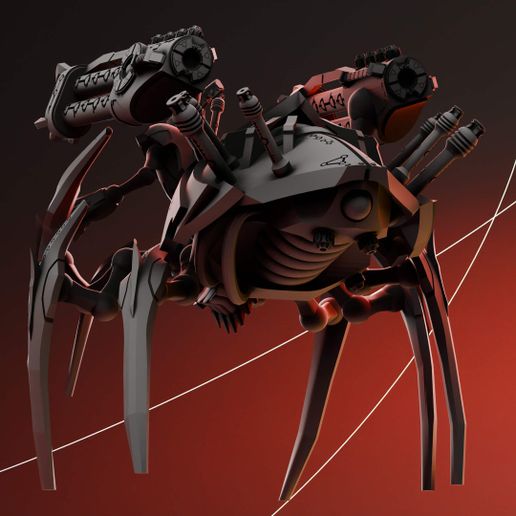 🕷️ Eternal Dynasty Spider Themed Destroyer Unit In Two Styles・ 3D File ...