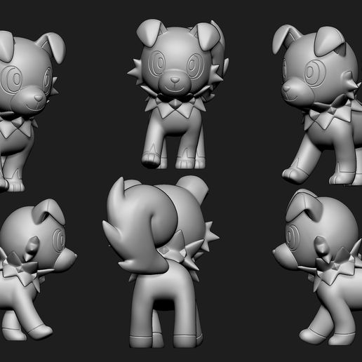 🐉 Pokemon - Rockruff and Lycanroc all forms・ STL File for ・Cults