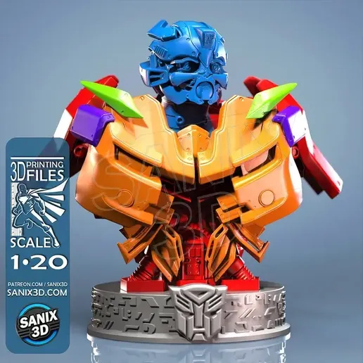 👤 BumbleBee ( Bust ) - STL Files・ 3D File for 3D printing・Cults