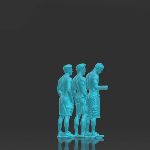 ♂️ 3 Pack Set - Male Beach Figures - H0 Scale | High Detail 3 Pack Set ...