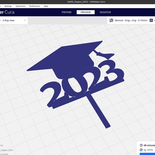 Archivo STL gratis Topper 2023 🍽️ ・Objeto para impresora 3D para ...