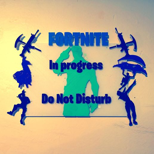 🏠 Fortnite Sign V2・Бесплатный STL для ・Cults