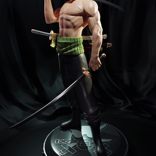 arquivo STL Zoro One Piece Impresión 3D 🎨 ・design de impressão 3D para ...