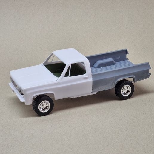 🛏️ Squarebody conversion long bed for Revell Chevrolet / GMC 1/24 scale ...
