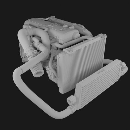 🚗 Toyota 1JZ-GTE stock engine・ 3D File for 3D printing・Cults