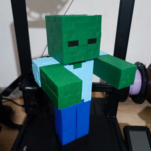🧟 Minecraft Zombie Figure・ STL File for 3D printing・Cults