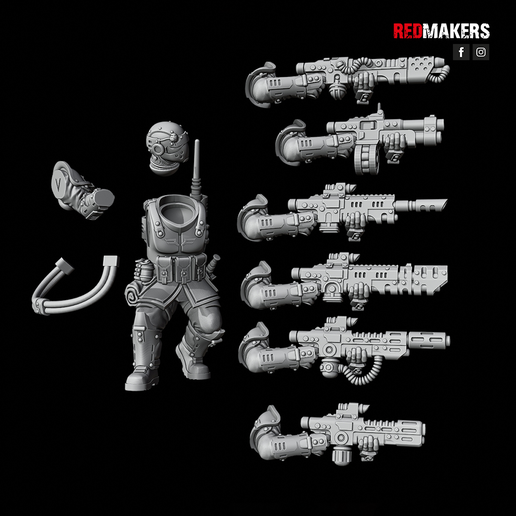 🔨 Shock Troops - Elite Squad of the Imperial Force・ 3D File for ・Cults