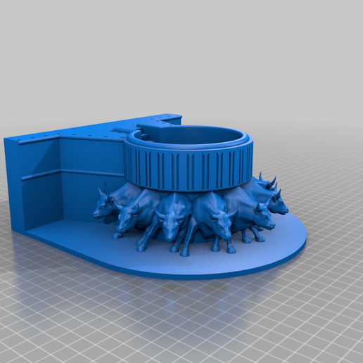 🕍 LDS SEATTLE TEMPLE BAPTISMAL FONT・Free 3D File for ・Cults