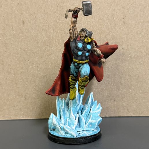 🦸 Marvel crisis protocol thor presupported included・3D Print・Cults