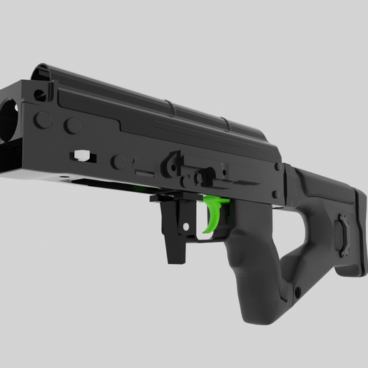 STL 文件 Body AK Airsoft Part kit Plastikov (Thumbhole Stock) 🔫 ・可下载 3D ...