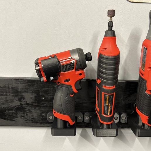 🧰 Milwaukee M12 Tool Holder Wall Mounted (5 Varieties)・ STL File for ・Cults