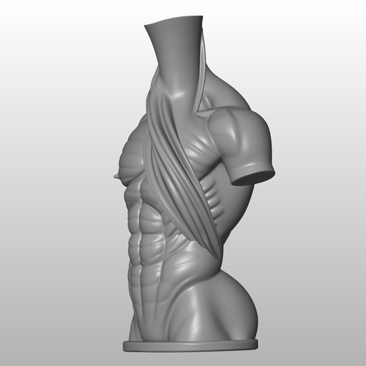 ♂️ Male Torso Vase STL for 3D Printing - Muscle Man Body Flower Pot ...