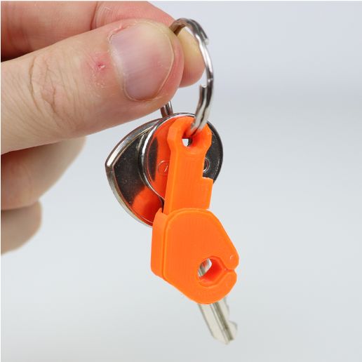 🗝️ PRINT-IN-PLACE GOTCHA MEME KEYCHAIN・Free STL File for ・Cults