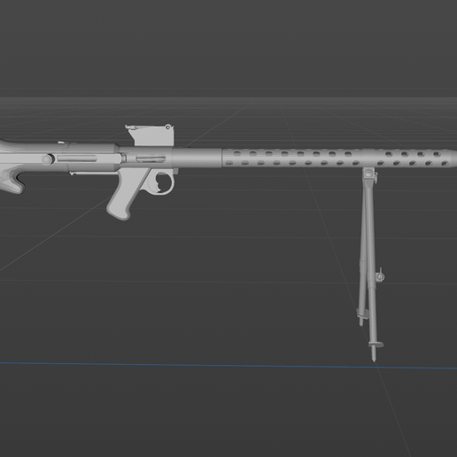 OBJ file German MG30 machine gun 3D model material 🔫 ・3D printer model ...