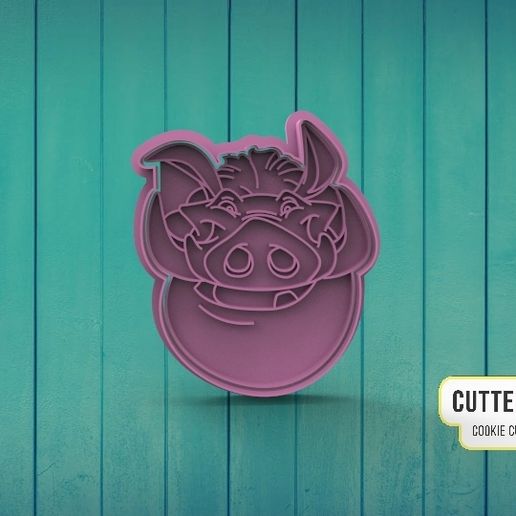 STL file Pumba Lion King The Lion King cookie cutter 🦁 ・Design to ...