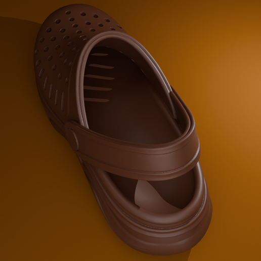 👟 3D Printable Crocs Style Shoe Model – Decorative Display Only (Not ...