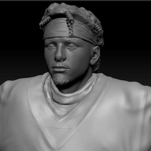 👤 NFL Patrick Mahomes 3d print bust・ 3D File for 3D printing・Cults