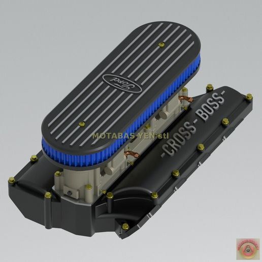 🚙 FORD CROSS BOSS - INTAKE MANIFOLD・ STL File for 3D printing・Cults