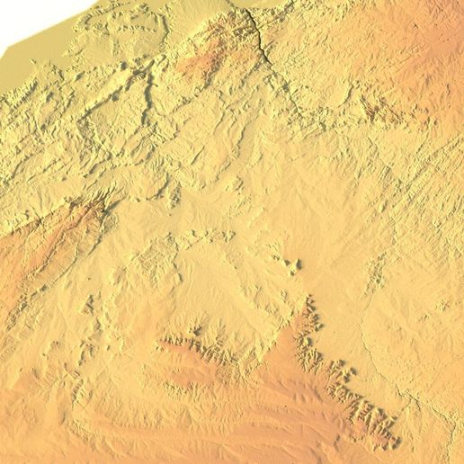 🇿🇼 Zimbabwe Terrain Map – 3D Model for 3D Printing & CNC Carving・ 3D ...