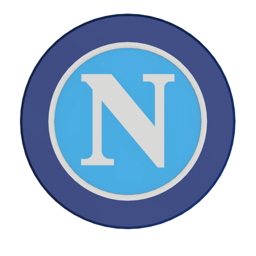 🧥 S.S.C. Napoli Coat of Arms・ 3D File for 3D printing・Cults