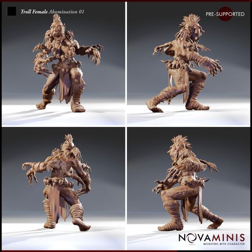 3D file Troll Female Abomination 01 🧌 ・Design to download and 3D print ...