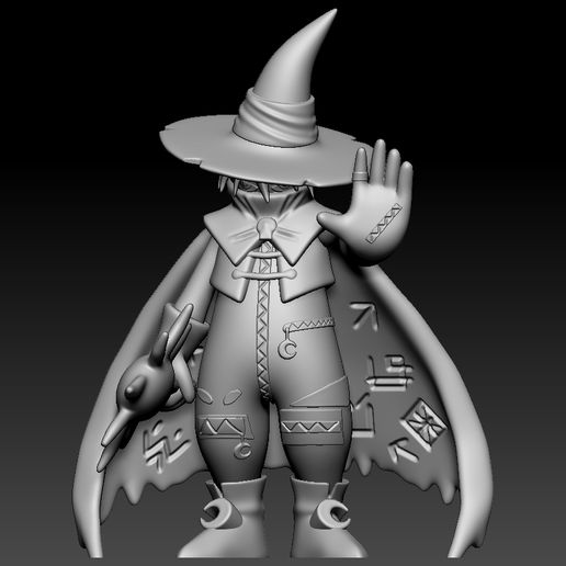 🐉 Wizardmon Digimon・ STL File for 3D printing・Cults