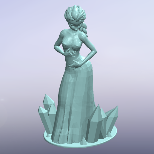 🗿 Elsa from Frozen・ STL File for ・Cults
