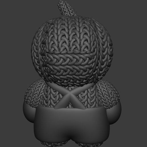 🎃 Knitted Pumpkin Boy (cute)・ STL File for 3D printing・Cults