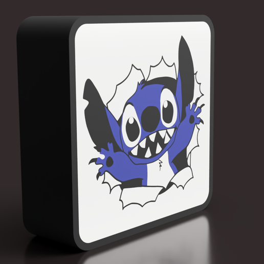 3MF file Stitch light box 📦 ・Model to download and 3D print・Cults