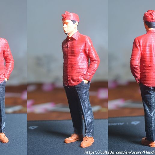 👨 Man 01・ STL File for 3D printing・Cults