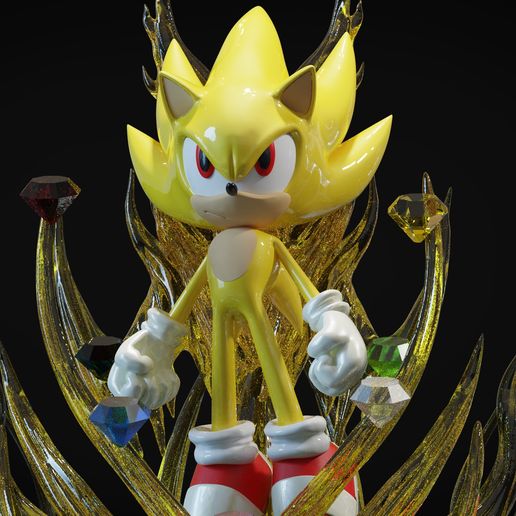 🦸 Super sonic・ STL File for 3D printing・Cults