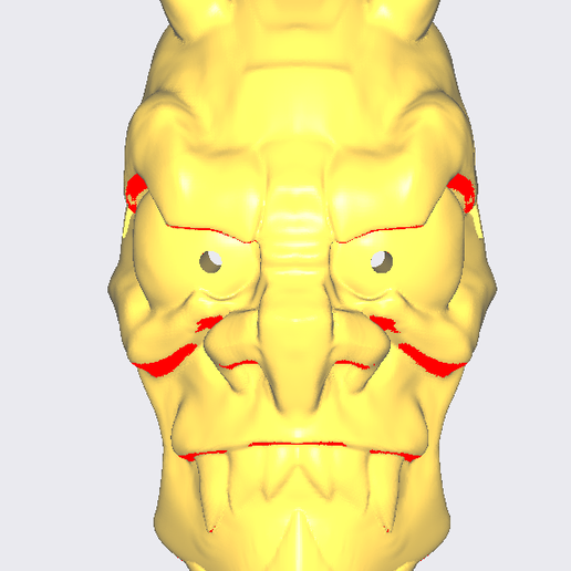 👺 Jackie Chan Adventures - Oni Mask (Murasaki's Mask)・ STL File for 3D ...