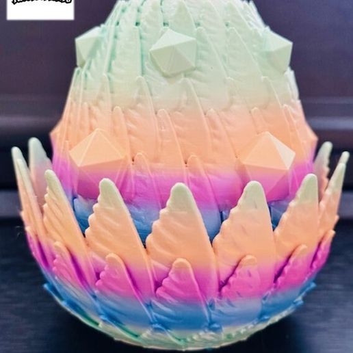 🐉 Dragon Egg Jeweled・Free STL File for 3D printing・Cults