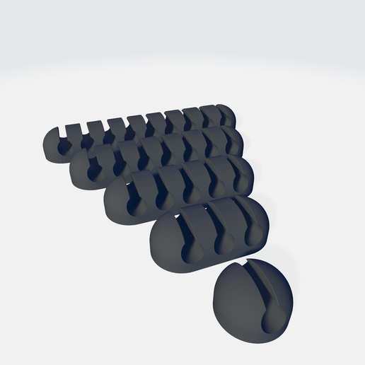 STL file Cable Management Clips round head V2 - 3d printable 🔌 ・3D ...
