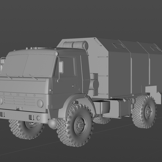 🚚 Russian KAMZA 4326 truck 3D model material (1)・ OBJ File for 3D ...