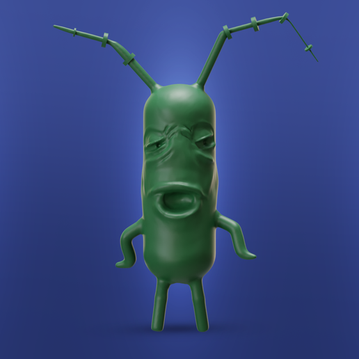 STL file PLANKTON MOANING MEME 3D 🖨️ ・3D printer model to download・Cults